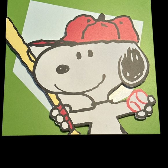 Lambs & Ivy | Wall Decor | Snoopy Baseball Wall Art With Red Cap | Poshmark